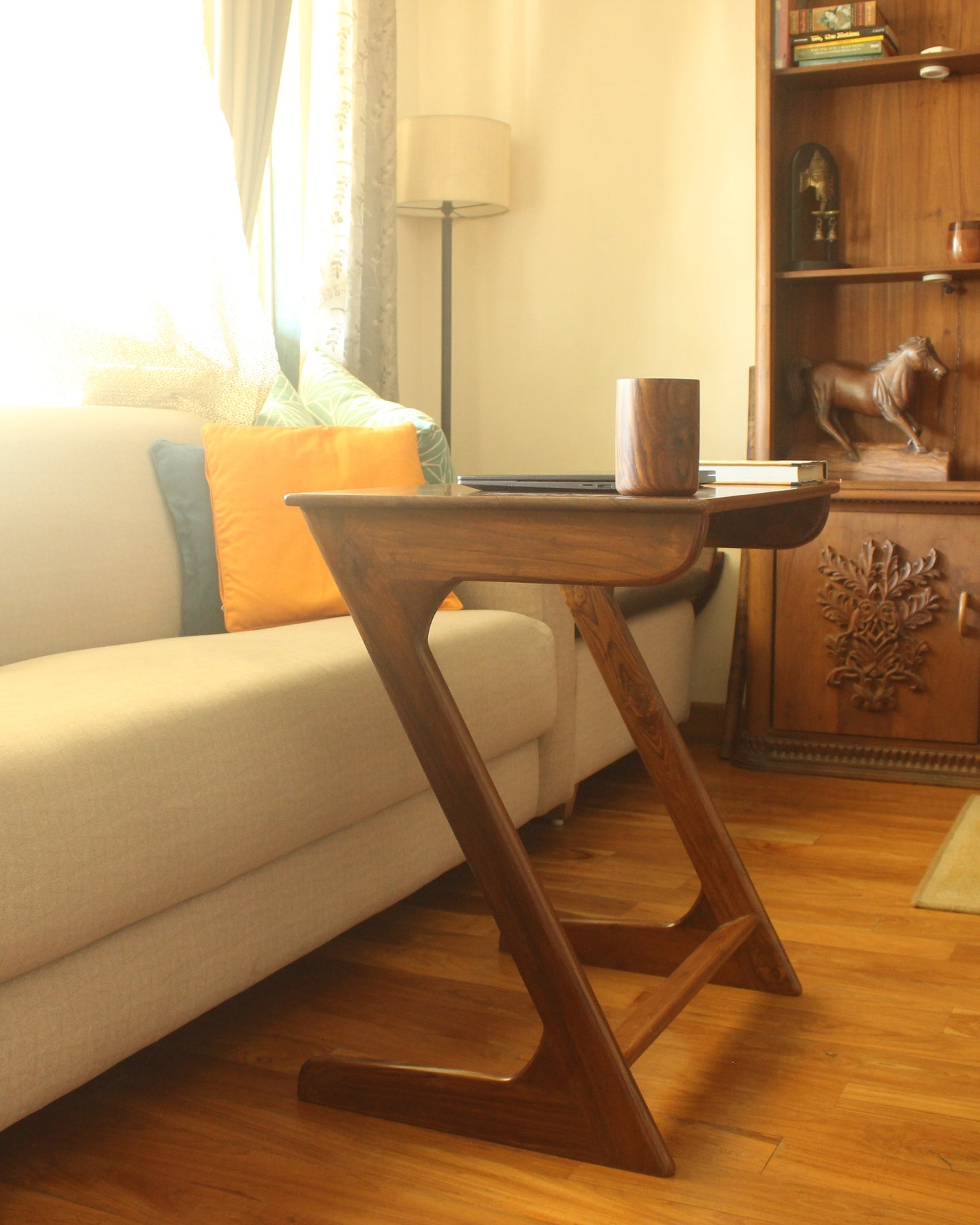 Work From Home (WFH) Z Table: Teakwood – Rusteak