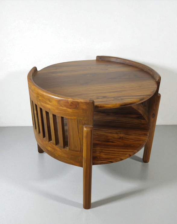 Bespoke Circular Center Table – Rusteak